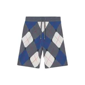 Burberry Abendon Cashmere Argyle Shorts