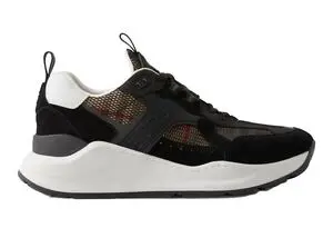 Burberry Embossed Mesh Sneakers - Black
