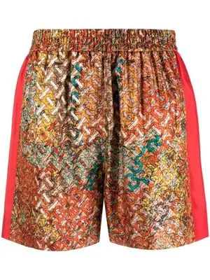 Burberry Patterned Silk Shorts