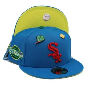 New Era Swarovski S Logo 59fifty Fitted Hat - Blue/yellow