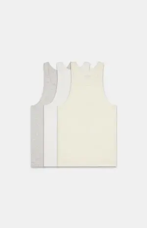 Fear Of God Essentials 3-pack Tank Tops - Multi/natural