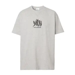 Burberry Fawn Enbroidered T-shirt - Grey