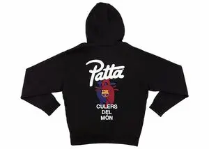 PATTA X Barcelona Fc Culers Del Món Hooded Sweater - Black/deep Royal Blue