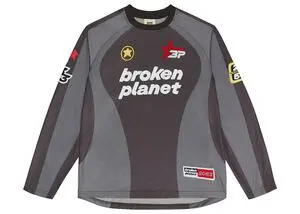BROKEN PLANET Football Long Sleeve Tee Shirt
