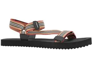 Burberry Icon Stripe Sandals - Black