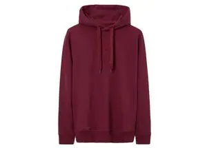 Burberry Embroidered Cotton Hoodie - Deep Crimson