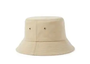 Burberry Embroidered Logo Bucket Hat - Honey