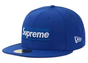 Supreme Supreme Swarovski S Logo New Era 59Fifty Fitted Cap Blue
