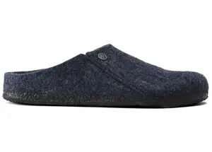 BIRKENSTOCK Zermatt Shearling Clog In Wool Felt - Dark Blue