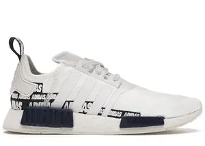Adidas Nmd R1 Label Pack Sneakers - Crystal White/crystal White/collegiate Navy