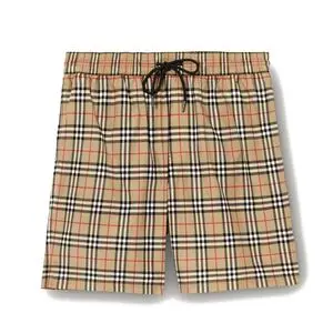 Burberry Check Drawcord Swim Shorts - Archive Beige
