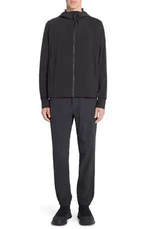 Moncler Hooded Water Repellent Windbreaker - Black