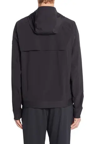 Moncler Hooded Water Repellent Windbreaker - Black
