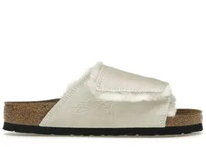 BIRKENSTOCK Solana Shearling Slides - Bone