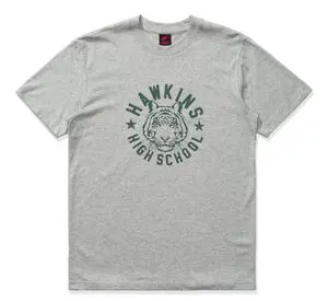 Nike X Stranger Things Hawkins High Tee Shirt - Heather Grey