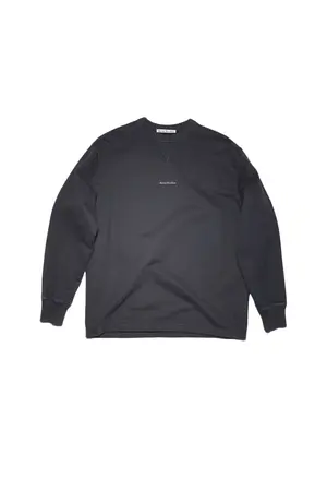 Acne Studios Logo Crewneck Sweatshirt - Black