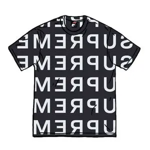 Supreme Intarsia Short Sleeve Top - Black