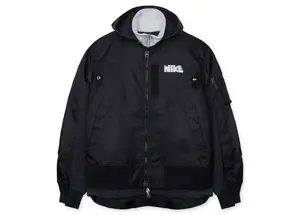 Nike X Sacai Layered Bomber Jacket - Black (womens)