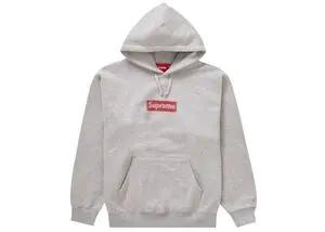 Supreme Inside Out Box Logo Hooded Sweatshirt - Heather Grey