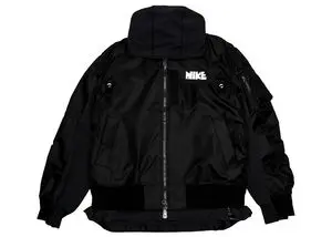 Nike X Sacai Layered Bomber Jacket - Black