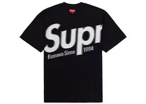 Supreme Intarsia Spellout Short Sleeve Top - Black