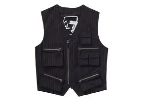 Supreme Jean Paul Gaultier Pinstripe Cargo Suit Vest
