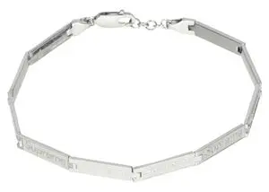 Acne Studios Jacob & Co Logo Link Bracelet Sterling Silver