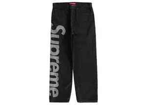 Supreme Inset Logo Jean - Black