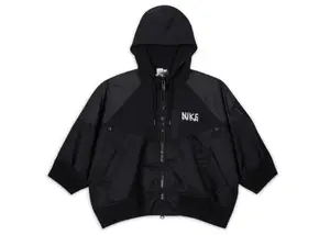 Nike X Sacai Full Zip Hooded Jacket - Black