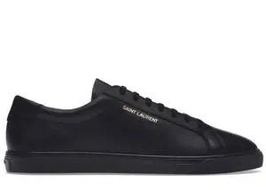 Saint Laurent Andy Low Sneakers - Black
