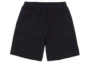 Supreme Jacquard Logo Twill Short - Black