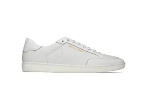 Saint Laurent Court Classic Sl/10 Perforated Sneakers - White