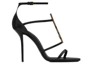 Saint Laurent Cassandra Sandal Heels - Black