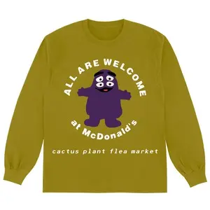 CACTUS PLANT FLEA MARKET X Mcdonald's Grimace Long Sleeve T-shirt