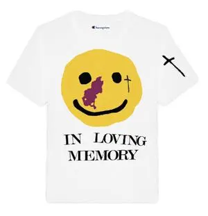 CACTUS PLANT FLEA MARKET Yams Day In Loving Memory Tee Shirt - White