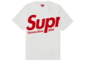 Supreme Intarsia Spellout Short Sleeve Top - White