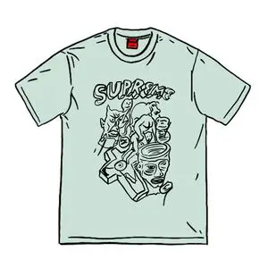 Supreme Daniel Johnston Tee Shirt - Light Teal
