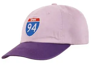 Supreme Interstate 6-Panel Cap Purple