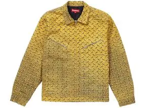 Supreme Diamond Plate Work Jacket - Yellow