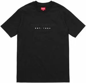 Supreme Debossed Tee Shirt - Black