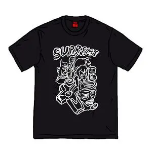 Supreme Daniel Johnston Tee Shirt - Black