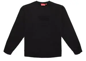 Supreme Cutout Logo Crewneck Sweatshirt - Black