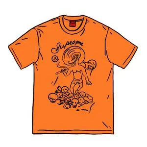 Supreme Daniel Johnston Kill Em All Tee Shirt - Orange