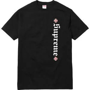 Supreme Independent Old English Tee Shirt - Black
