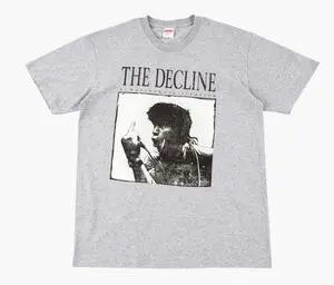 Supreme Decline Of Western Civilization Tee Shirt - Heather Grey