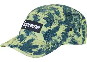 Supreme Denim Camp Cap - Dyed Green