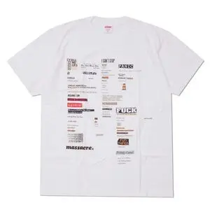 Supreme Cutouts Tee Shirt - White