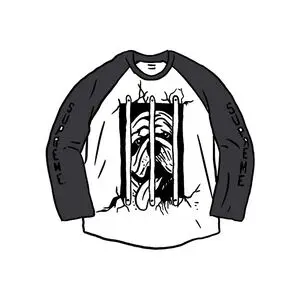 Supreme Dog Raglan Long Sleeve Top