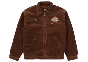 Supreme Dickies Corduroy Work Jacket - Brown