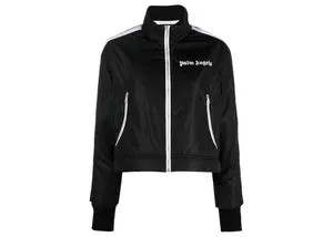 Palm Angels Lightweight Cropped Puffer Jacket - Black